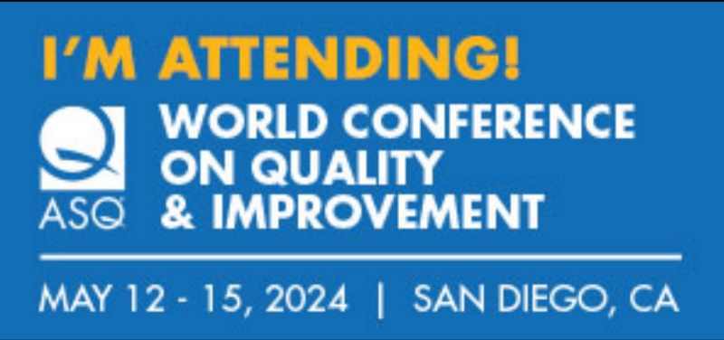 Karen Marmolejo, M.S. on LinkedIn: Anyone else attending ASQ - World ... Karen Marmolejo, M.S. on LinkedIn: Anyone else attending ASQ - World ...