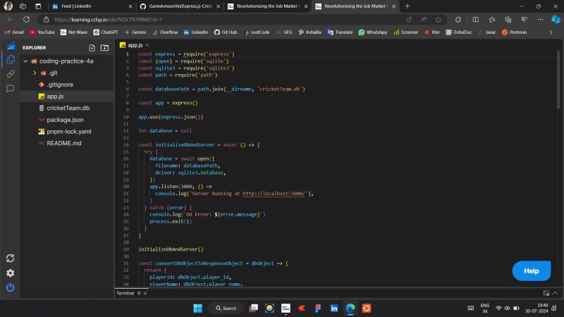 Ganesha Moorthi M on LinkedIn: #expressjs #nodejs #restapi # ... Ganesha Moorthi M on LinkedIn: #expressjs #nodejs #restapi # ...