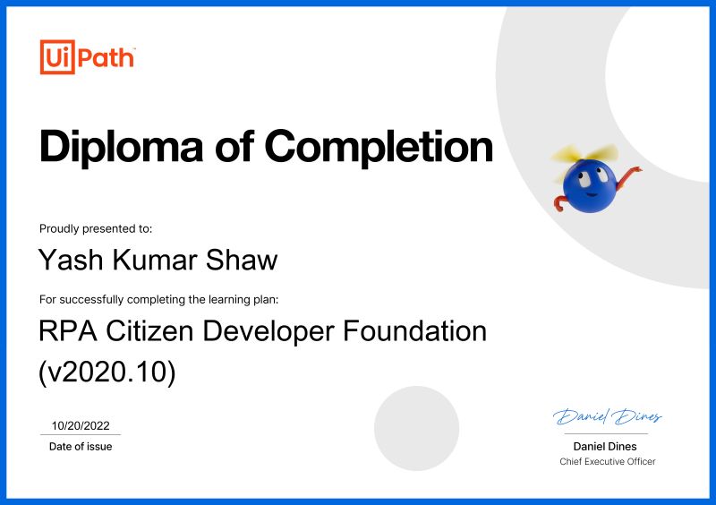 Yash Kumar Shaw on LinkedIn: #uipath #coding #automation #ai # ... Yash Kumar Shaw on LinkedIn: #uipath #coding #automation #ai # ...