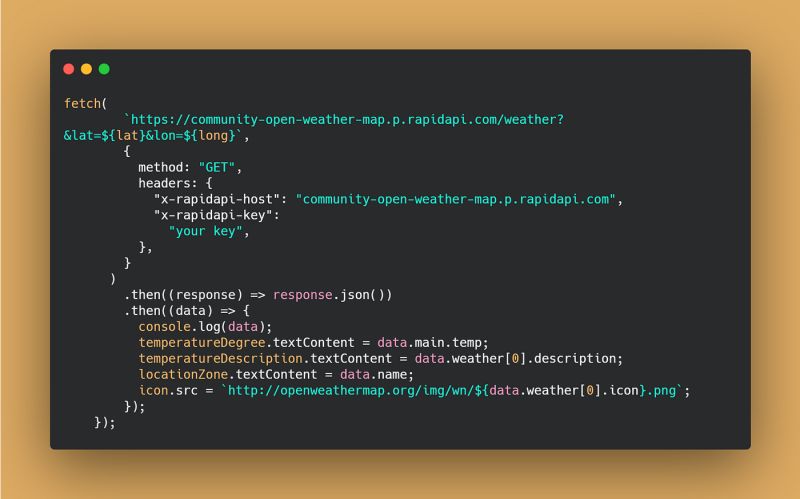 Vikash Saini on LinkedIn: #javascript #fetchapi #apis #weatherforecast ... Vikash Saini on LinkedIn: #javascript #fetchapi #apis #weatherforecast ...