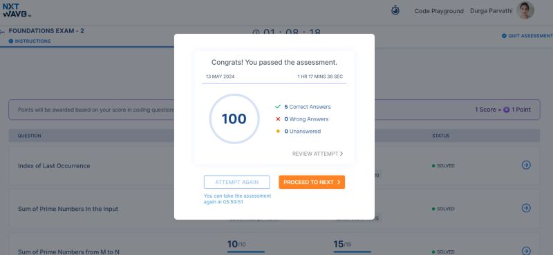 Beesetty Durga Parvathi on LinkedIn: #day #foundationexam #python # ... Beesetty Durga Parvathi on LinkedIn: #day #foundationexam #python # ...