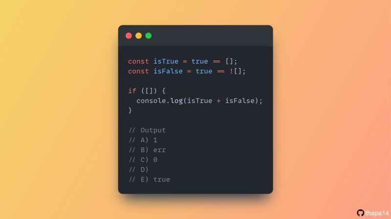 Pankaj Thapa on LinkedIn: #javascriptchallenge #codingpuzzle # ... Pankaj Thapa on LinkedIn: #javascriptchallenge #codingpuzzle # ...
