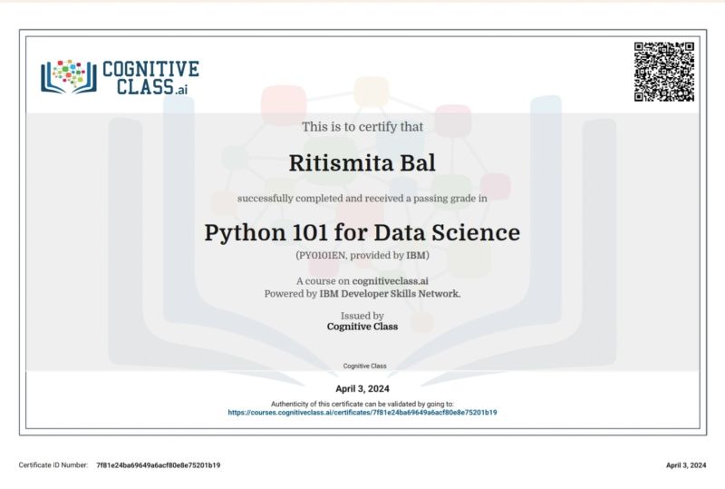 Ritismita Bal on LinkedIn: #pythonfordatascience #ibm #ibmcertification Ritismita Bal on LinkedIn: #pythonfordatascience #ibm #ibmcertification