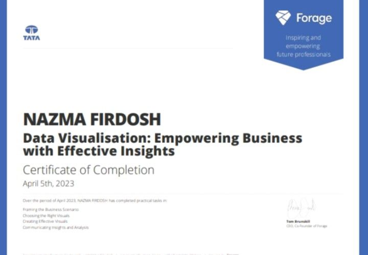 NAZMA FIRDOSH on LinkedIn: #tcs NAZMA FIRDOSH on LinkedIn: #tcs