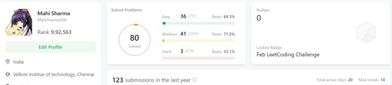 Mahi sharma on LinkedIn: #leetcode #problemsolving #codingmilestone Mahi sharma on LinkedIn: #leetcode #problemsolving #codingmilestone