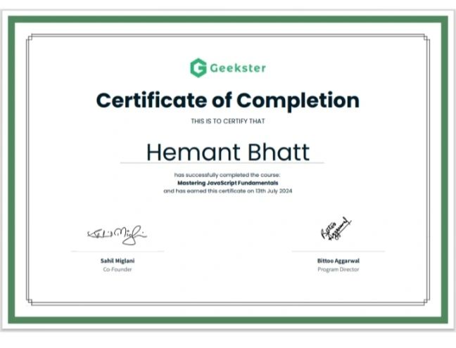 Hemant Bhatt on LinkedIn: #javascript #webdevelopment Hemant Bhatt on LinkedIn: #javascript #webdevelopment