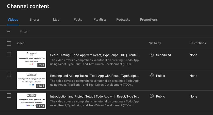 Hruthik Reddy on LinkedIn: #youtube #learnreact #testing Hruthik Reddy on LinkedIn: #youtube #learnreact #testing