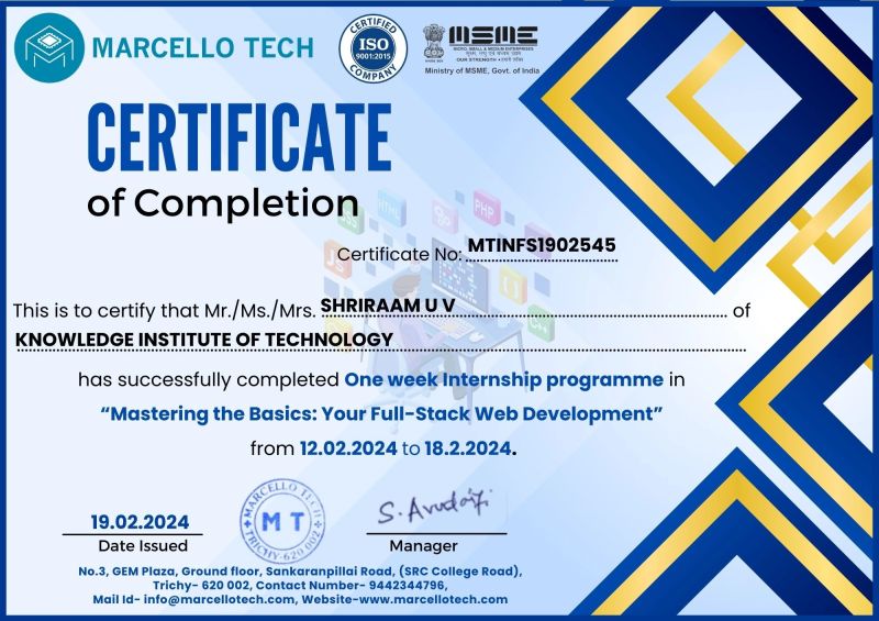 shri raam on LinkedIn: full stack development shri raam on LinkedIn: full stack development
