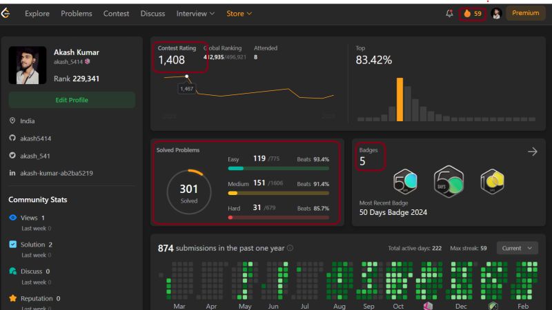 Akash Kumar on LinkedIn: #leetcode #codingjourney #react #nodejs # ... Akash Kumar on LinkedIn: #leetcode #codingjourney #react #nodejs # ...