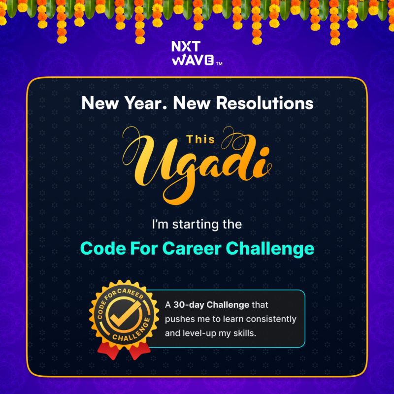 Swarna Lakshmi T. on LinkedIn: #codeforcareer #ccbp #nxtwave #nxtwave # ... Swarna Lakshmi T. on LinkedIn: #codeforcareer #ccbp #nxtwave #nxtwave # ...