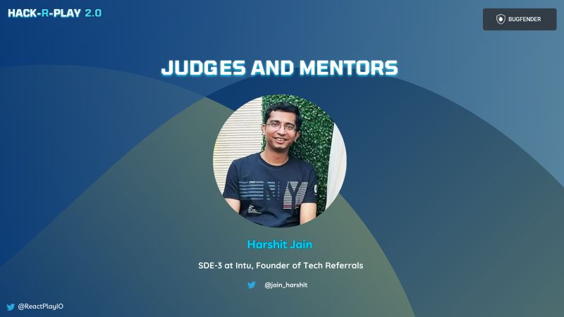 ReactPlay on LinkedIn: Introducing judges of Hack-R-Play 2.0 🎉 Harshit ... ReactPlay on LinkedIn: Introducing judges of Hack-R-Play 2.0 🎉 Harshit ...