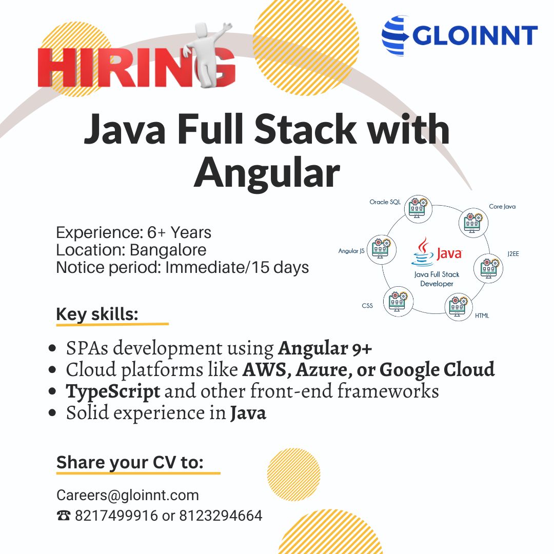 GLOINNT Solutions Pvt. Ltd. on LinkedIn: #javafullstackdeveloper # ... GLOINNT Solutions Pvt. Ltd. on LinkedIn: #javafullstackdeveloper # ...