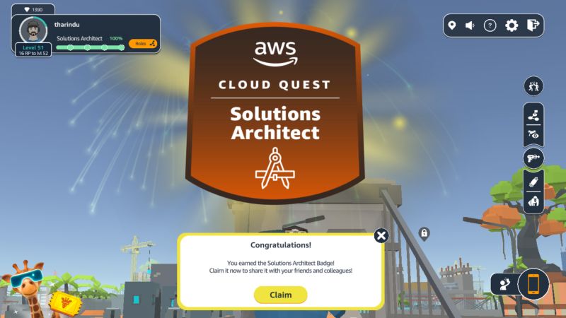 Tharindu Kavinda on LinkedIn: Completed AWS cloud quest Solution ... Tharindu Kavinda on LinkedIn: Completed AWS cloud quest Solution ...