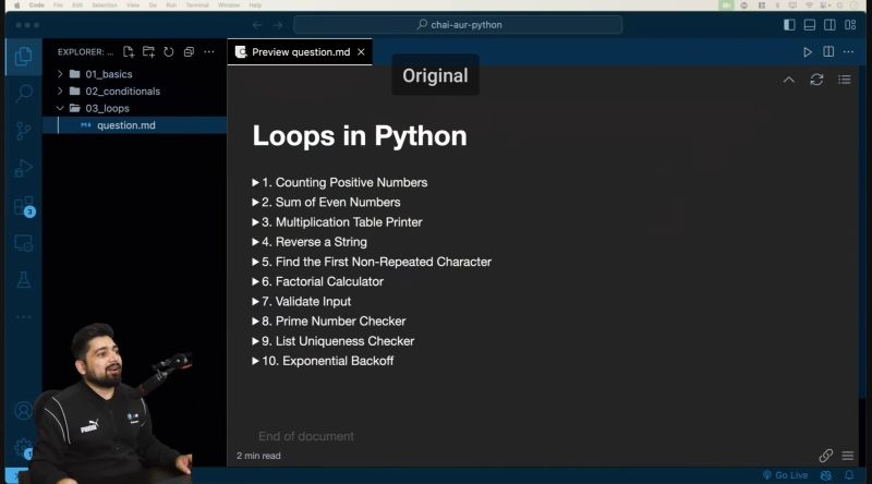 Amit Gusai on LinkedIn: #looping #unique #python #programming #chaiaurcode Amit Gusai on LinkedIn: #looping #unique #python #programming #chaiaurcode