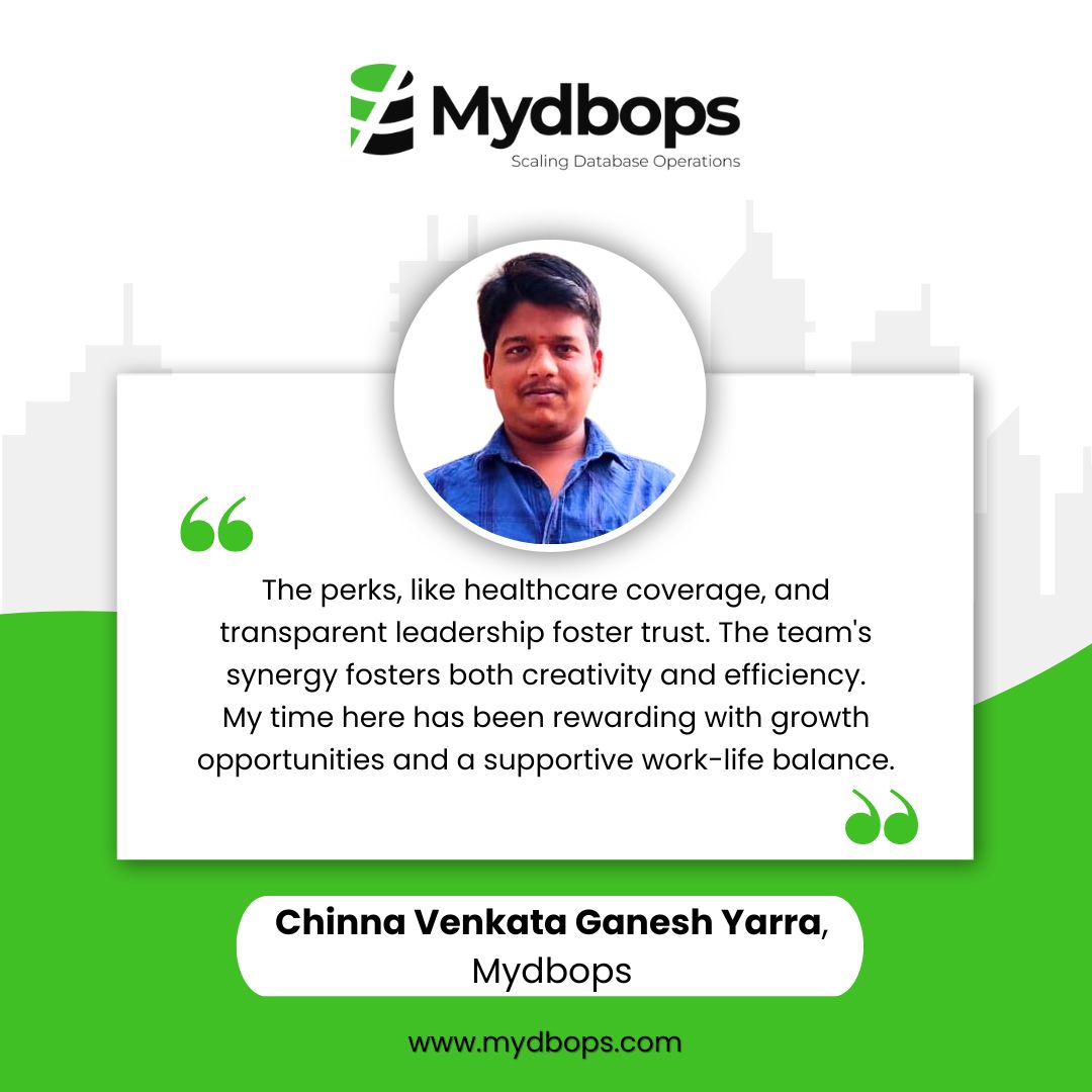 Mydbops on LinkedIn: #lifeatmydbops #mydbops #worklifebalance # ... Mydbops on LinkedIn: #lifeatmydbops #mydbops #worklifebalance # ...