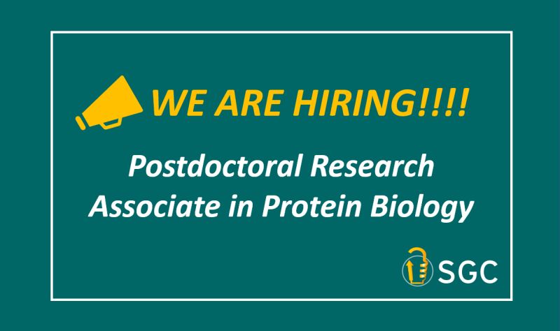 The Structural Genomics Consortium (SGC) on LinkedIn: #research #hiring ... The Structural Genomics Consortium (SGC) on LinkedIn: #research #hiring ...