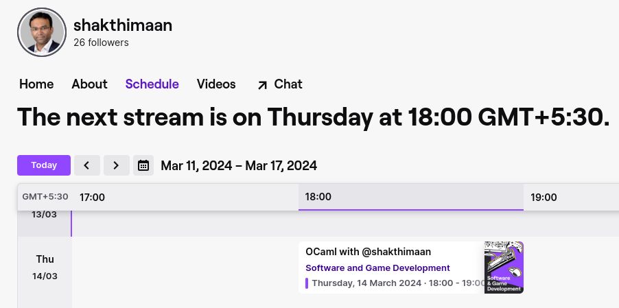 Shakthi Kannan on LinkedIn: #learn #ocaml #community Shakthi Kannan on LinkedIn: #learn #ocaml #community