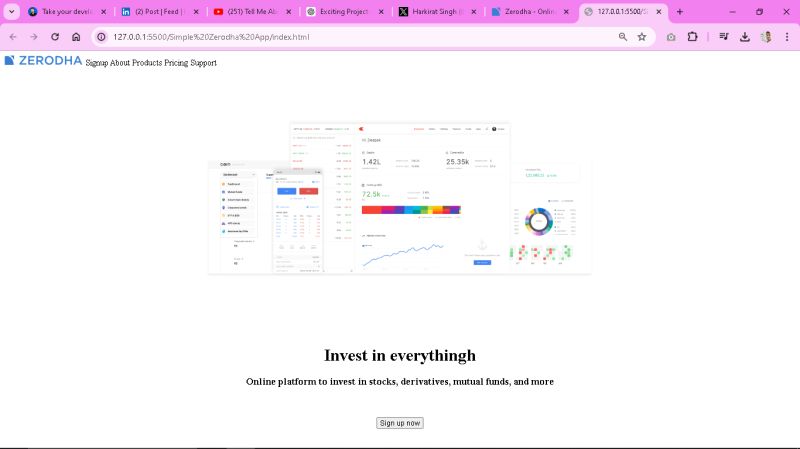 Completed Zerodha landing page using HTML | Shubham Kumar Singh posted ... Completed Zerodha landing page using HTML | Shubham Kumar Singh posted ...