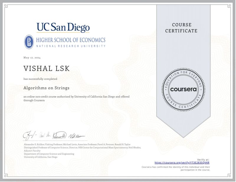 L.S.K. Vishal on LinkedIn: #coursera #learning #algorithms #datastructures L.S.K. Vishal on LinkedIn: #coursera #learning #algorithms #datastructures