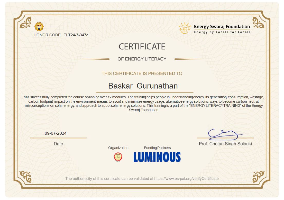 Dr. Baskar Gurunathan on LinkedIn: Successfully completed 12 modules of ... Dr. Baskar Gurunathan on LinkedIn: Successfully completed 12 modules of ...
