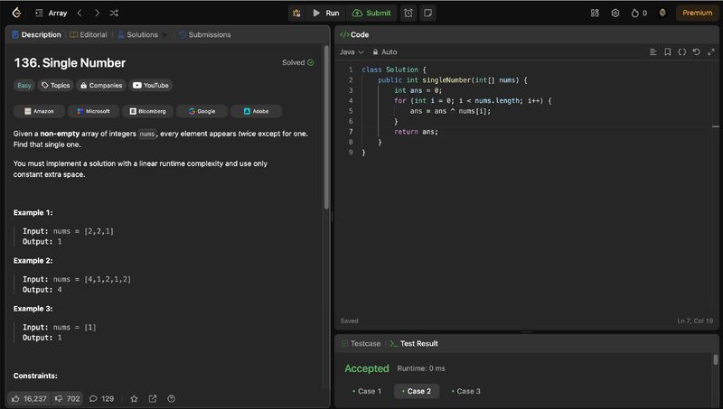 How to solve XOR problem with LeetCode | Mangalam Mishra posted on the ... How to solve XOR problem with LeetCode | Mangalam Mishra posted on the ...