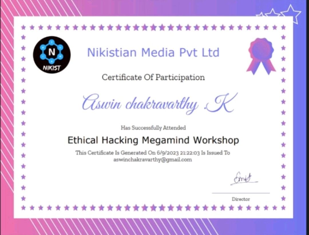 ASWIN CHAKRAVARTHY K on LinkedIn: Hello everyone , I've completed my ... ASWIN CHAKRAVARTHY K on LinkedIn: Hello everyone , I've completed my ...