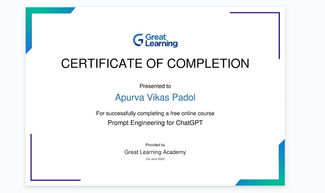 Apurva Padol on LinkedIn: #greatlearningacademy #greatlearning Apurva Padol on LinkedIn: #greatlearningacademy #greatlearning