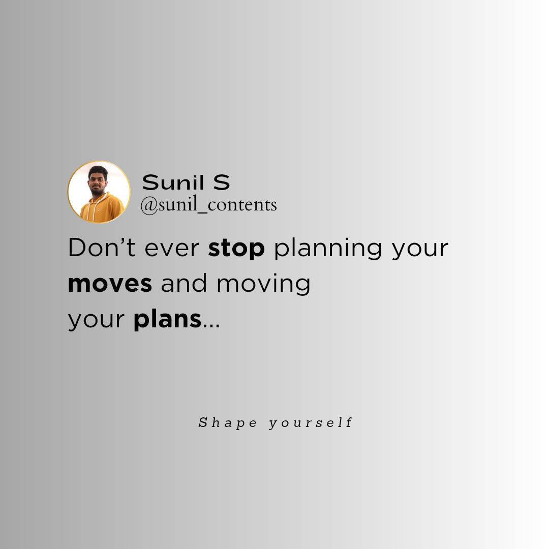 Sunil S on LinkedIn: #planning #purpose #motivation #action # ... Sunil S on LinkedIn: #planning #purpose #motivation #action # ...