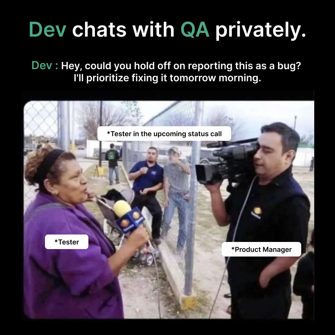 QA Touch on LinkedIn: #qa #softwaretesting #qualityassurance #funnymemes QA Touch on LinkedIn: #qa #softwaretesting #qualityassurance #funnymemes