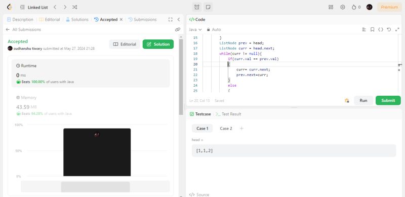 Sudhanshu Tiwary on LinkedIn: #100daysofcode #leetcode Sudhanshu Tiwary on LinkedIn: #100daysofcode #leetcode