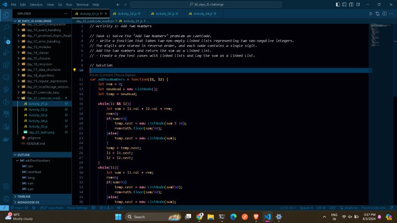 Amit Verma on LinkedIn: #javascript #codingchallenge #leetcode # ... Amit Verma on LinkedIn: #javascript #codingchallenge #leetcode # ...