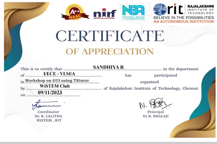 SANDHIYA R on LinkedIn: #gui #tkinter SANDHIYA R on LinkedIn: #gui #tkinter