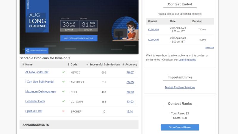 Dhara Vivek Samineni on LinkedIn: #codechef #codingcontest # ... Dhara Vivek Samineni on LinkedIn: #codechef #codingcontest # ...