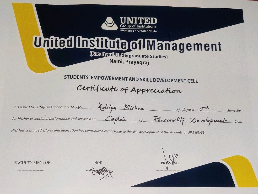 Aditya Mishra on LinkedIn: #clubcaptain #personalitydevelopment # ... Aditya Mishra on LinkedIn: #clubcaptain #personalitydevelopment # ...