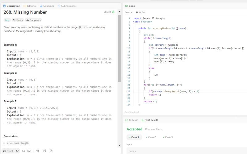 Ankita Priya on LinkedIn: Today I solved a Leetcode problem, Missing ... Ankita Priya on LinkedIn: Today I solved a Leetcode problem, Missing ...