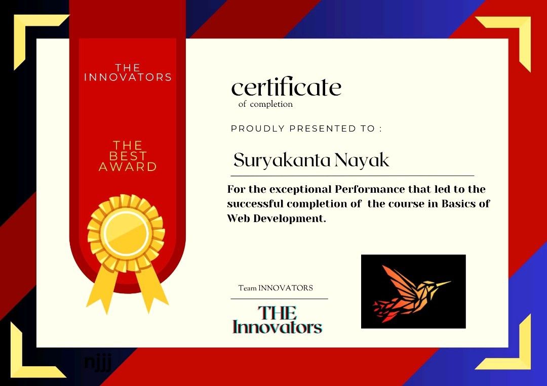 SURYAKANTA NAYAK on LinkedIn: #html SURYAKANTA NAYAK on LinkedIn: #html