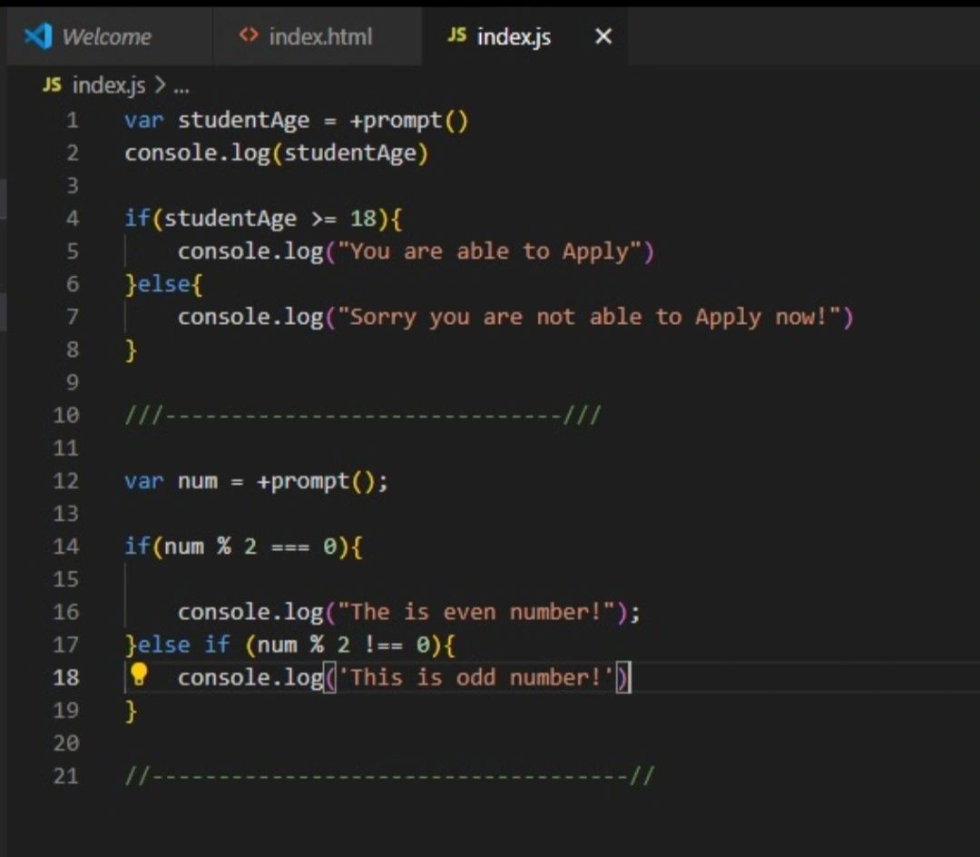 Maryam Amir on LinkedIn: #javascriptlearning #ifelsestatement # ... Maryam Amir on LinkedIn: #javascriptlearning #ifelsestatement # ...