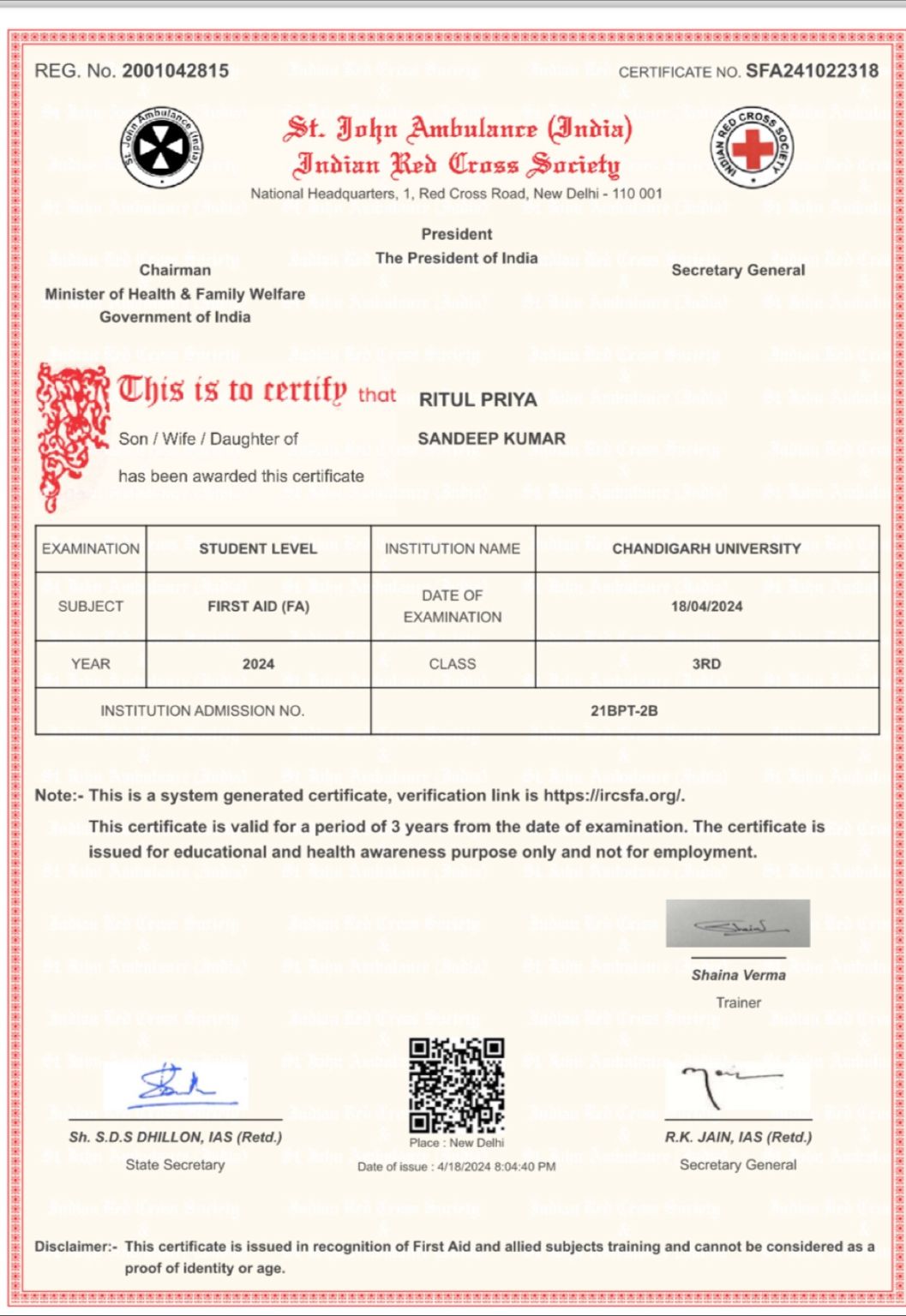 RITUL PRIYA on LinkedIn: #firstaid #redcross #certification # ... RITUL PRIYA on LinkedIn: #firstaid #redcross #certification # ...
