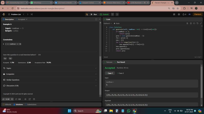 Aravinnth S on LinkedIn: #100daysofleetcode #algorithmarchitect # ... Aravinnth S on LinkedIn: #100daysofleetcode #algorithmarchitect # ...
