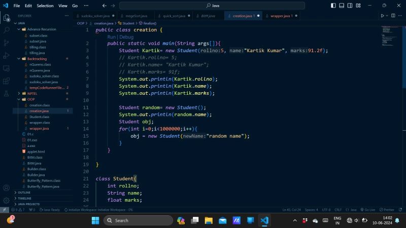 Kartik Kumar on LinkedIn: #dsa #java #codingjourney #oop #techlearning ... Kartik Kumar on LinkedIn: #dsa #java #codingjourney #oop #techlearning ...