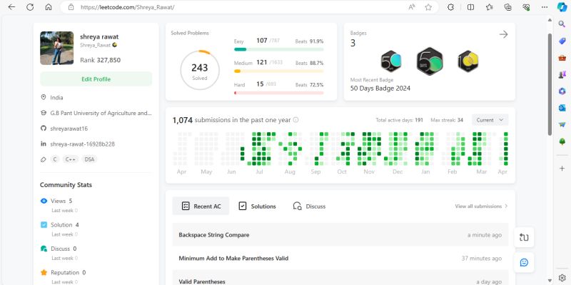 Shreya Rawat on LinkedIn: #100dayschallenge #leetcode #100daysofcoding ... Shreya Rawat on LinkedIn: #100dayschallenge #leetcode #100daysofcoding ...
