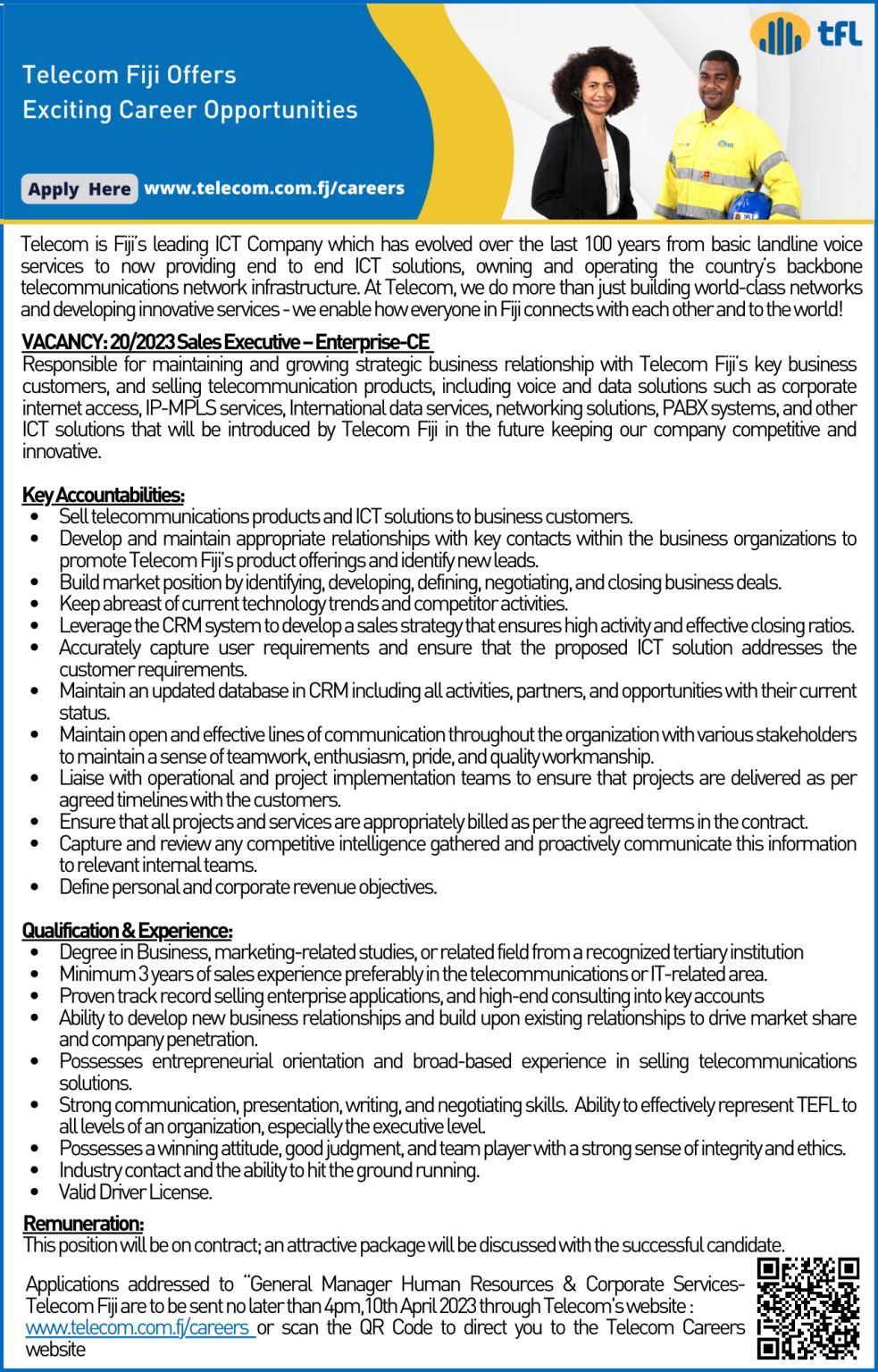 Telecom Fiji on LinkedIn: Be a part of Fiji's leading ICT Company today ... Telecom Fiji on LinkedIn: Be a part of Fiji's leading ICT Company today ...