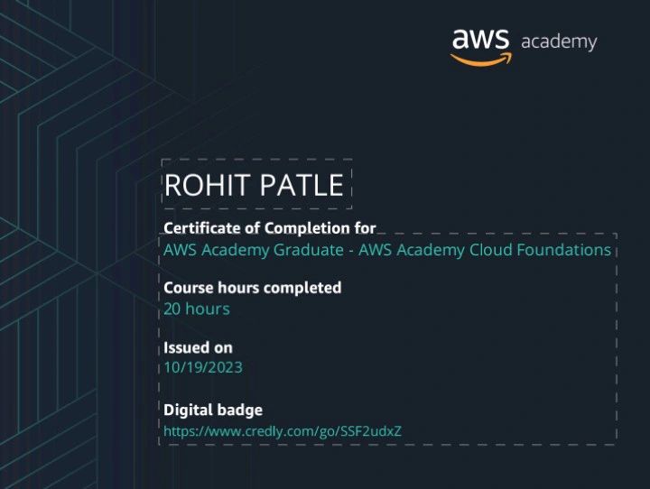 ROHIT PATLE on LinkedIn: #aws ROHIT PATLE on LinkedIn: #aws