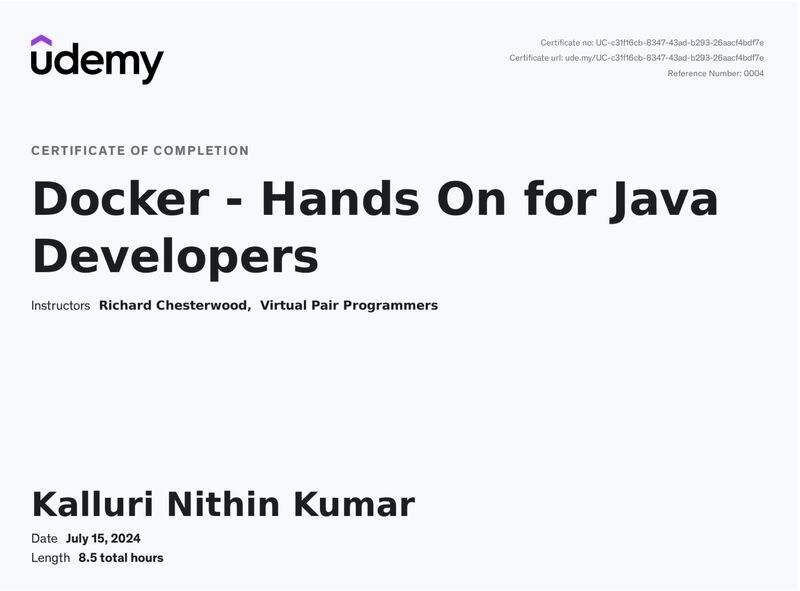 Kalluri Nithin Kumar on LinkedIn: #docker #professionaldevelopment Kalluri Nithin Kumar on LinkedIn: #docker #professionaldevelopment
