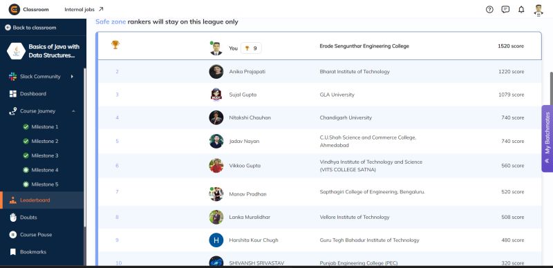Amit Kumar on LinkedIn: Today's I achieved 1st Rank in coding(JAVA+DSA ... Amit Kumar on LinkedIn: Today's I achieved 1st Rank in coding(JAVA+DSA ...