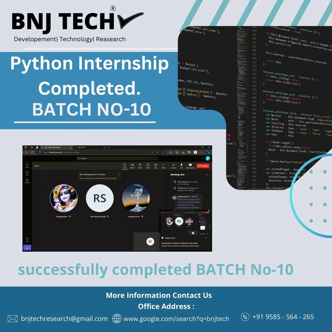 Niranjan kumar T on LinkedIn: #bnjtech Niranjan kumar T on LinkedIn: #bnjtech