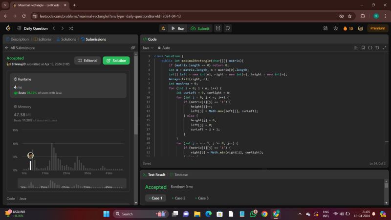 Day 19 of the 100 Days Coding Challenge: Maximal Rectangle | Shiva Raj ... Day 19 of the 100 Days Coding Challenge: Maximal Rectangle | Shiva Raj ...