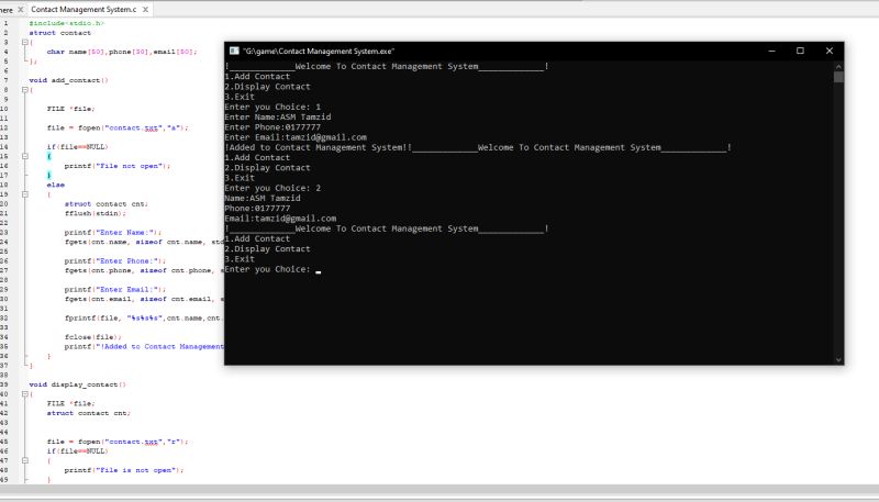 ASM Tamzid on LinkedIn: #cprogramming #coding #filehandling #projects ASM Tamzid on LinkedIn: #cprogramming #coding #filehandling #projects