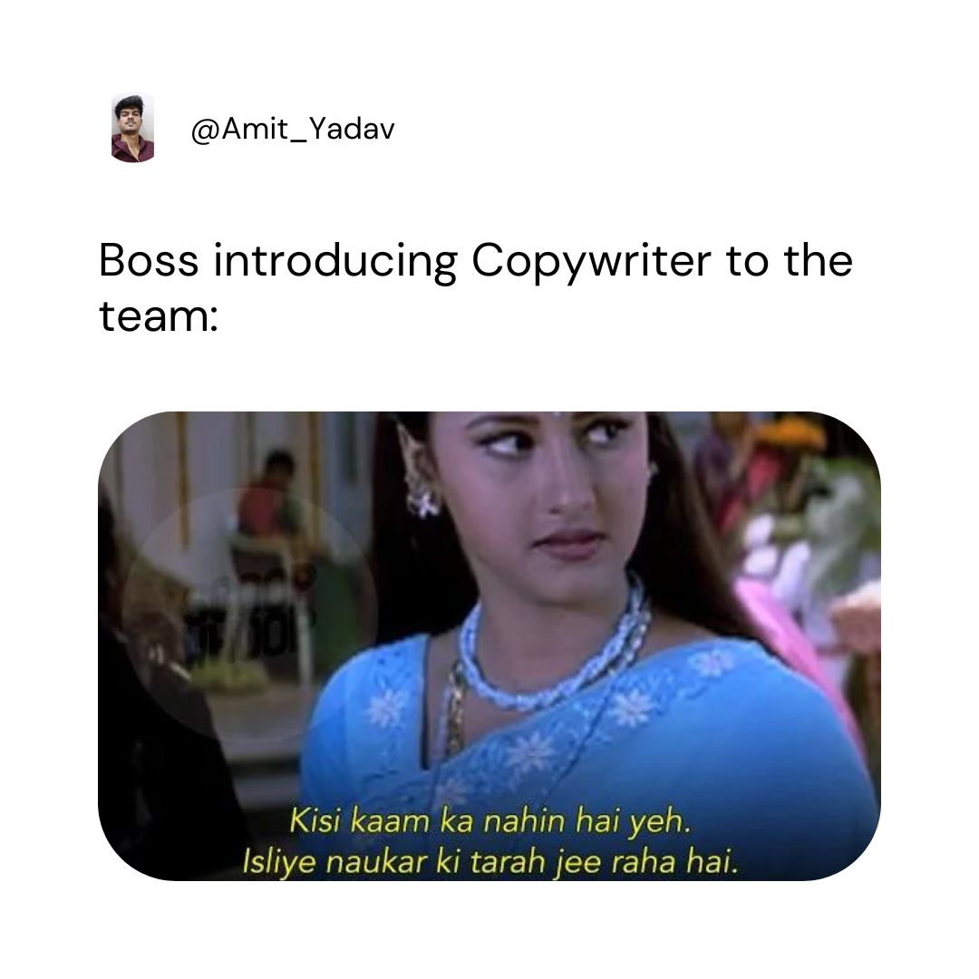 Amit Yadav on LinkedIn: #copywriter Amit Yadav on LinkedIn: #copywriter