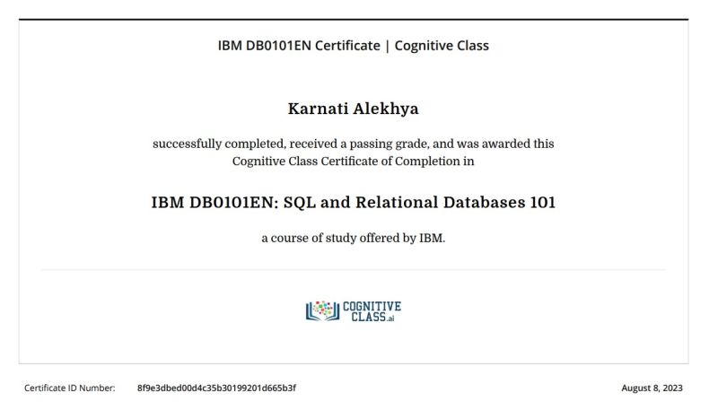 ALEKHYA K. on LinkedIn: #sql #databases #datamanagement ALEKHYA K. on LinkedIn: #sql #databases #datamanagement